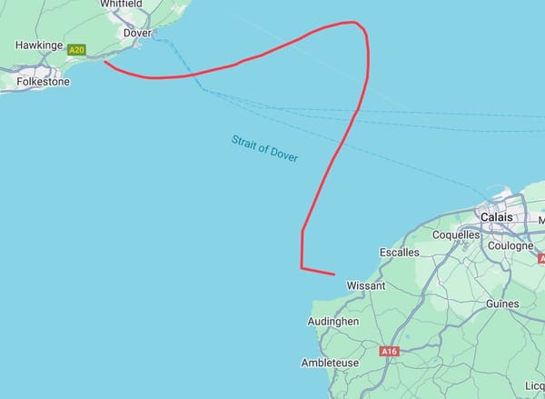 The Channel swimmer who battled to reach the French coast